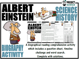 Albert Einstein Biography Activity | Teaching Resources