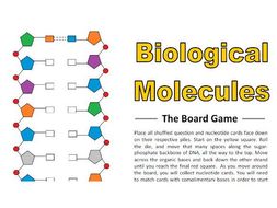 Biological Molecules - The Board Game (a fun game covering all aspects ...