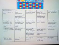 Weimar and Nazi Germany 1918-1939 Revision Retrieval Tasks | Teaching ...