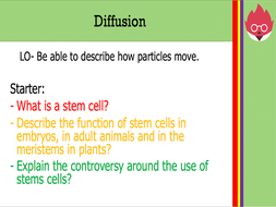 AQA GCSE Biology- Diffusion | Teaching Resources