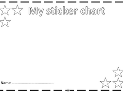 sticker charts | Teaching Resources