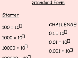 Standard Form | Teaching Resources