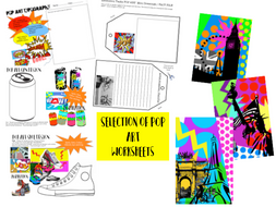 POP ART WORKSHEETS | Teaching Resources