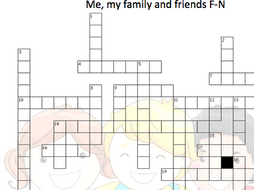 3 crosswords - French GCSE New Spec - Me, my family and friends ...
