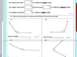 Drawing angles and measuring angles using a protractor - ks2 year 5 & 6 ...