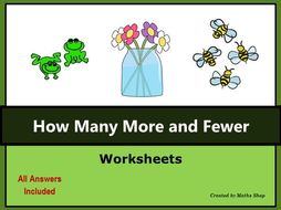 How Many More and Fewer | Teaching Resources