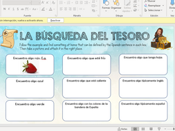 Caza del tesoro. Treasure Hunt | Teaching Resources
