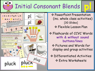 Initial Consonant Blends Clusters - CCVC Words Bundle 1 by Ro_Milli0110 ...