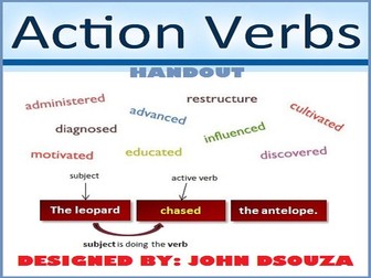 VERB TYPES: BUNDLE by john421969 - Teaching Resources - Tes