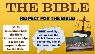 The Bible - Respect for the Bible! | Teaching Resources