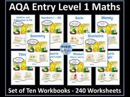 AQA Entry Level 1 Maths Bundle | Teaching Resources