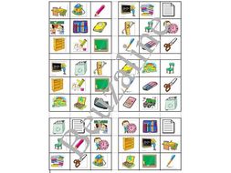 Bingo game French School Objects | Teaching Resources