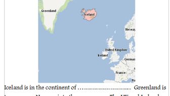 Geography of Iceland Lesson (powerpoint and worksheet) | Teaching Resources