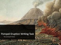 Pompeii Eruption Writing Task | Teaching Resources