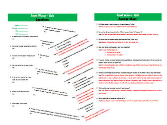 Waves – Sound Waves – Bundle by veyselbiga - Teaching Resources - Tes