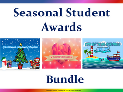 Seasonal Student Awards | Teaching Resources