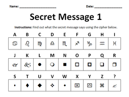 Secret Message Worksheets | Teaching Resources