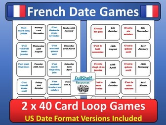French Calendar (Days, Months, Dates) BUNDLE | Teaching Resources