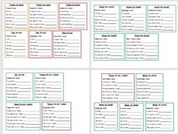 GCSE Spanish: Differentiated Tense Cards | Teaching Resources