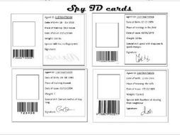 ID SPY CARD game! KS2, KS3 STARTER | Teaching Resources
