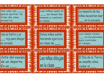 School Items, Places and Subjects Spanish 4 Worksheet-2 Game-1 Exam ...