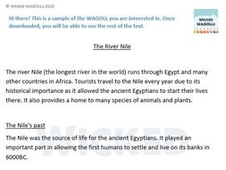 Information Text on the River Nile | Teaching Resources