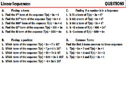 Using the nth term - Linear Sequences | Teaching Resources
