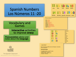 Spanish - Numbers 11 - 20 - Los Números 11 - 20 | Teaching Resources