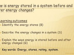 Stored Energy | Teaching Resources