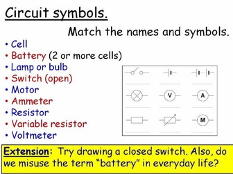 Current Electricity and Circuits Year 7 Topic- 5 full lessons (KS3 7J ...