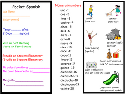 Pocket Spanish | Teaching Resources