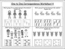 One to One Correspondence - Year 1 | Teaching Resources