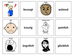 Feelings/Emotions: German Vocabulary Card Sort | Teaching Resources