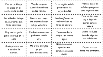 Spanish Translation Revision Card Sort | Teaching Resources