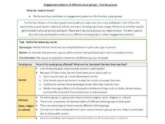GCSE PE - Paper 2 - Student worksheet pack | Teaching Resources