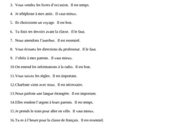 Subjonctif (Subjunctive in French) Bundle | Teaching Resources