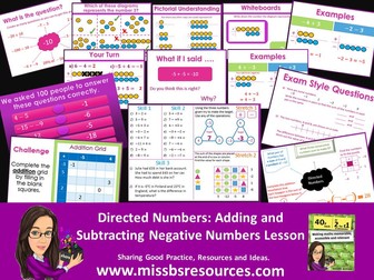 Series of Lessons - Negative numbers Bundle | Teaching Resources