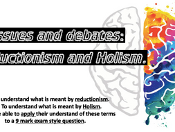GCSE psychology- memory, issues and debates- holism and reductionism ...