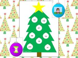Phonics Phase 2 Christmas Tree Bingo | Teaching Resources