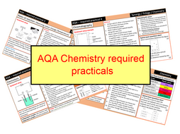 AQA Chemistry required practicals (ALL) by GuppyLii | Teaching Resources