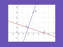 GCSE Mathematics. Revision + equation of a line joining two points, and ...