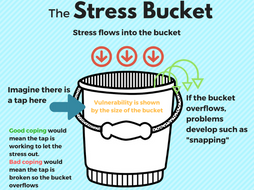 Stress Bucket Worksheet | Teaching Resources