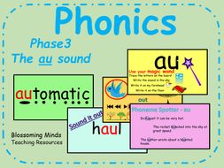 Phonics phase 5 - The 'au' sound | Teaching Resources