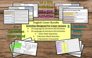 English Cover Work Bundle | Teaching Resources
