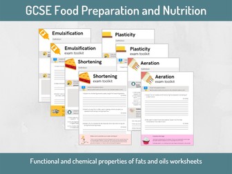 Food science: fats and oils, carbohydrates and proteins worksheets and ...