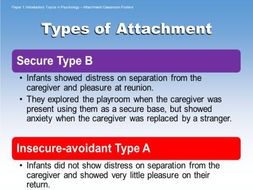 Poster - Attachment - Types of Attachment | Teaching Resources