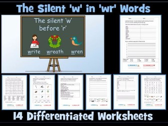 The Silent 'w' in Words: The 'wr' Digraph - PowerPoint Lesson - 14 ...