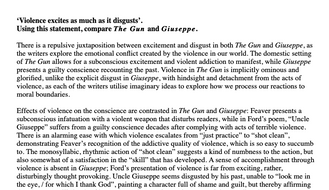 A* 39/40 Essay for Modern Poetry A Level - Violence in "Giuseppe" and ...