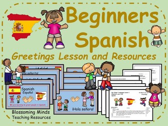 Beginner Spanish - Greetings and Introductions Bundle | Teaching Resources