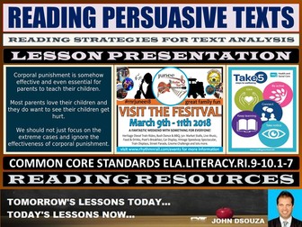 READING PERSUASIVE TEXTS BUNDLE | Teaching Resources